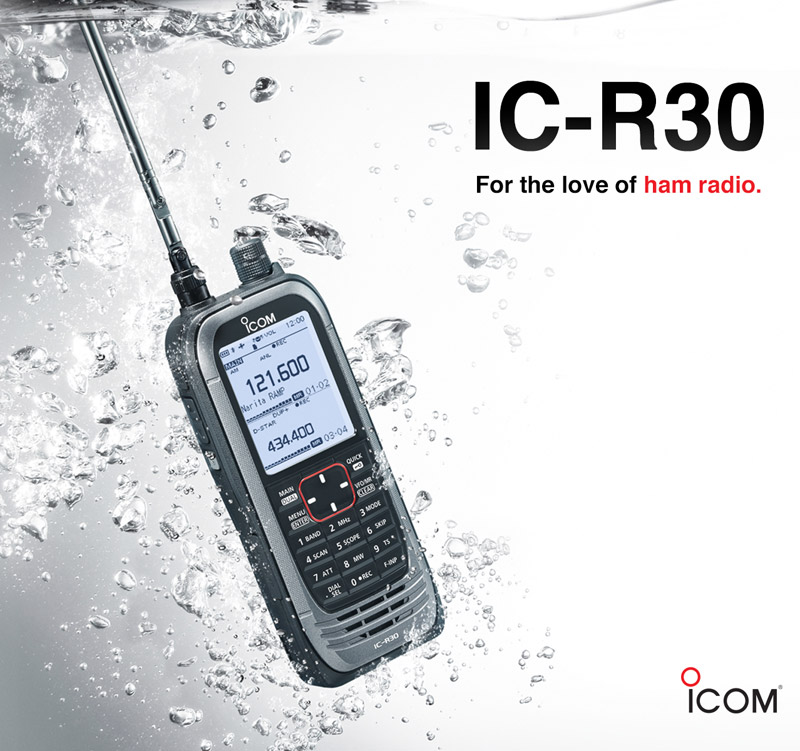 ICOM IC-R30 φορητός αναλογικός/ψηφιακός δέκτης, FREEBYTES