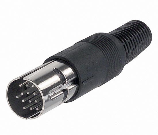DIN 13 Pin Male Connector, FREEBYTES